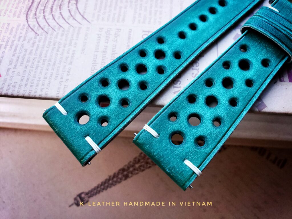 Handmade Vintage Rust color - Railly watch strap K-leather bespoke and ...
